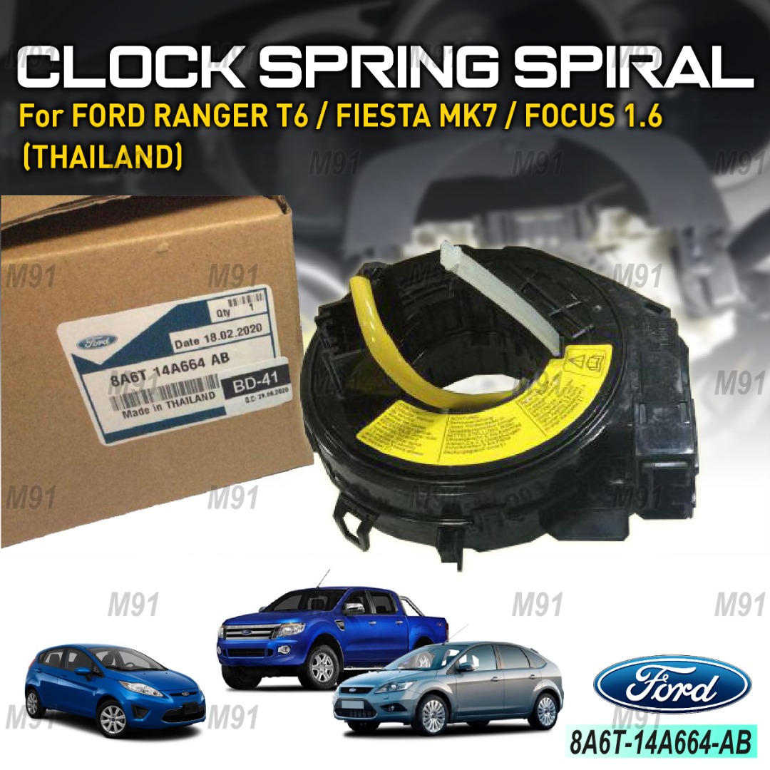 Original ford ranger t6 fiesta mk7 focus 1.6 steering clock spring ...