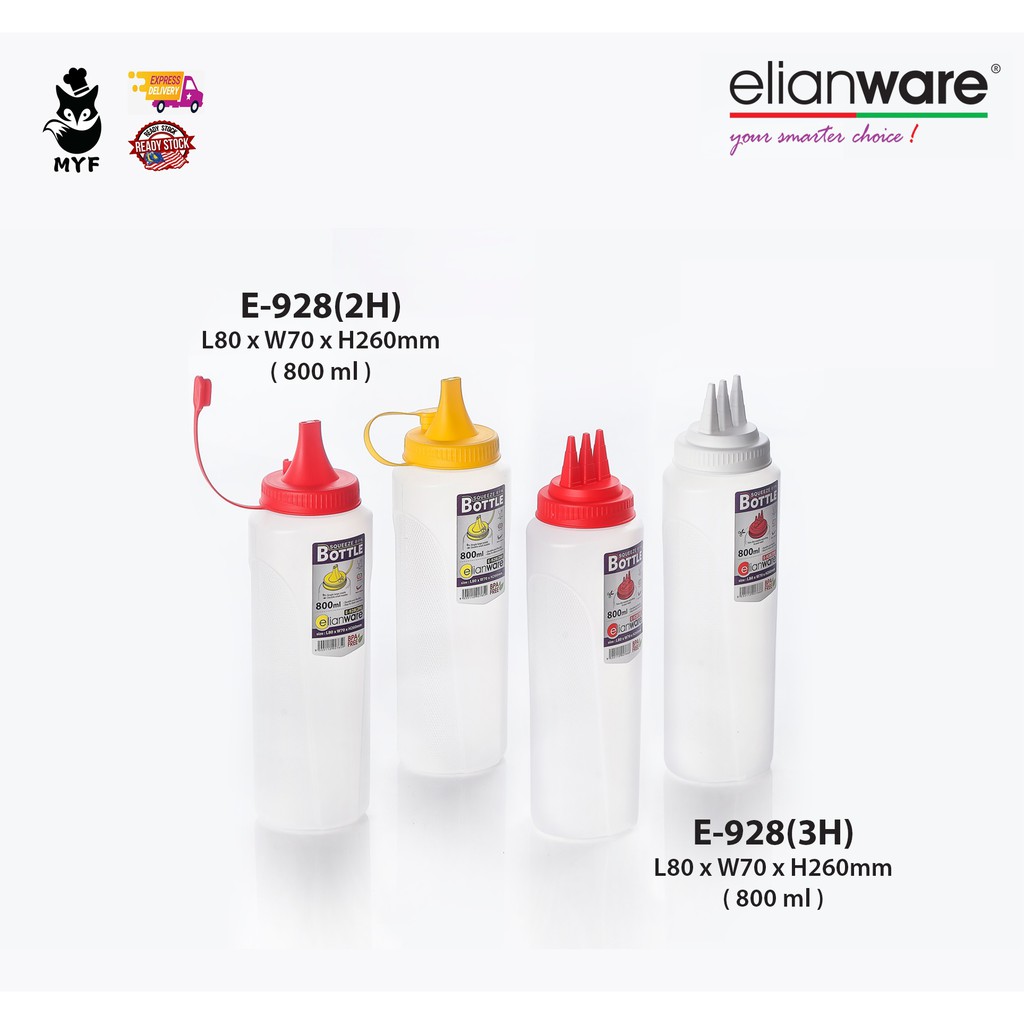 Elianware (800ML) E-928 Cili Sos Tomato Sos Mayonnaise Sos Bottle Sos ...