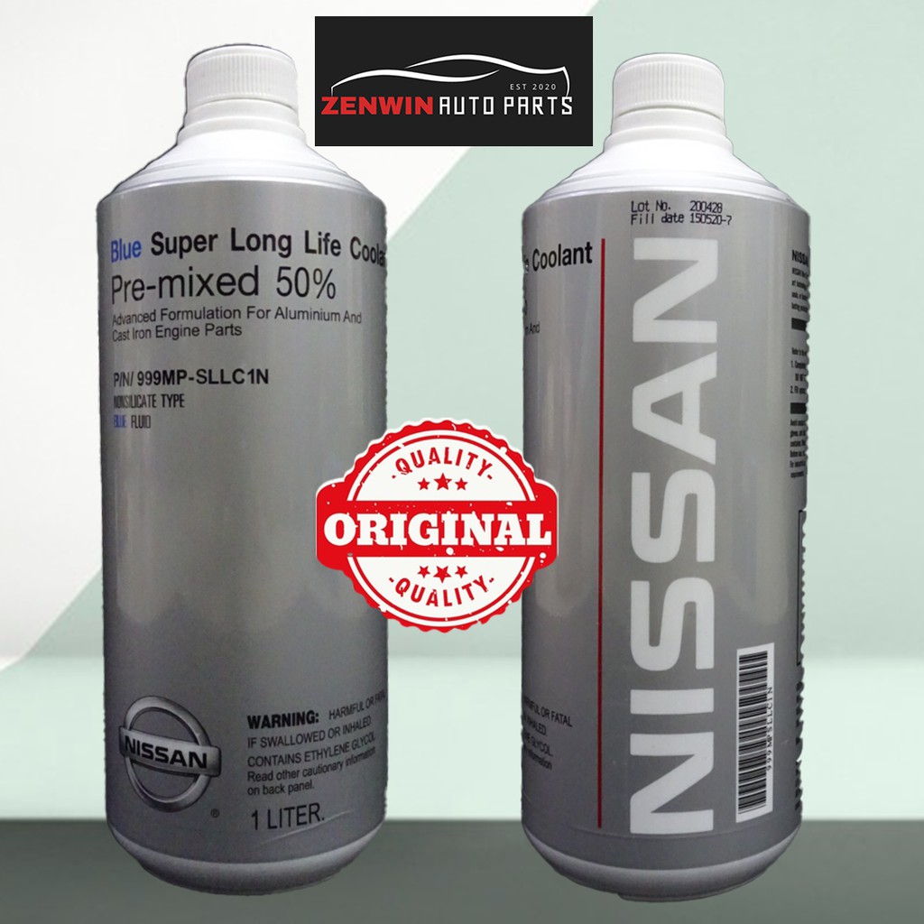 NISSAN BLUE SUPER LONG LIFE COOLANT PRE-MIXED 50% 999MP-SLLC1N 1LITRE ...