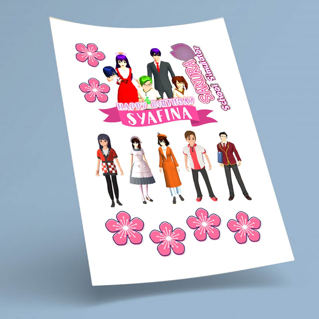 SAKURA SCHOOL SIMULATOR CUSTOM NAME & AGE [JPEG FORMAT/FILE] [CAKE ...