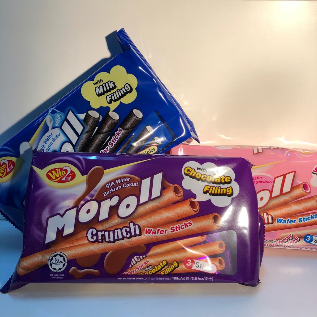 WIN2 / MOROLL / CRUNCH WAFER STICKS / 108G | Shopee Malaysia