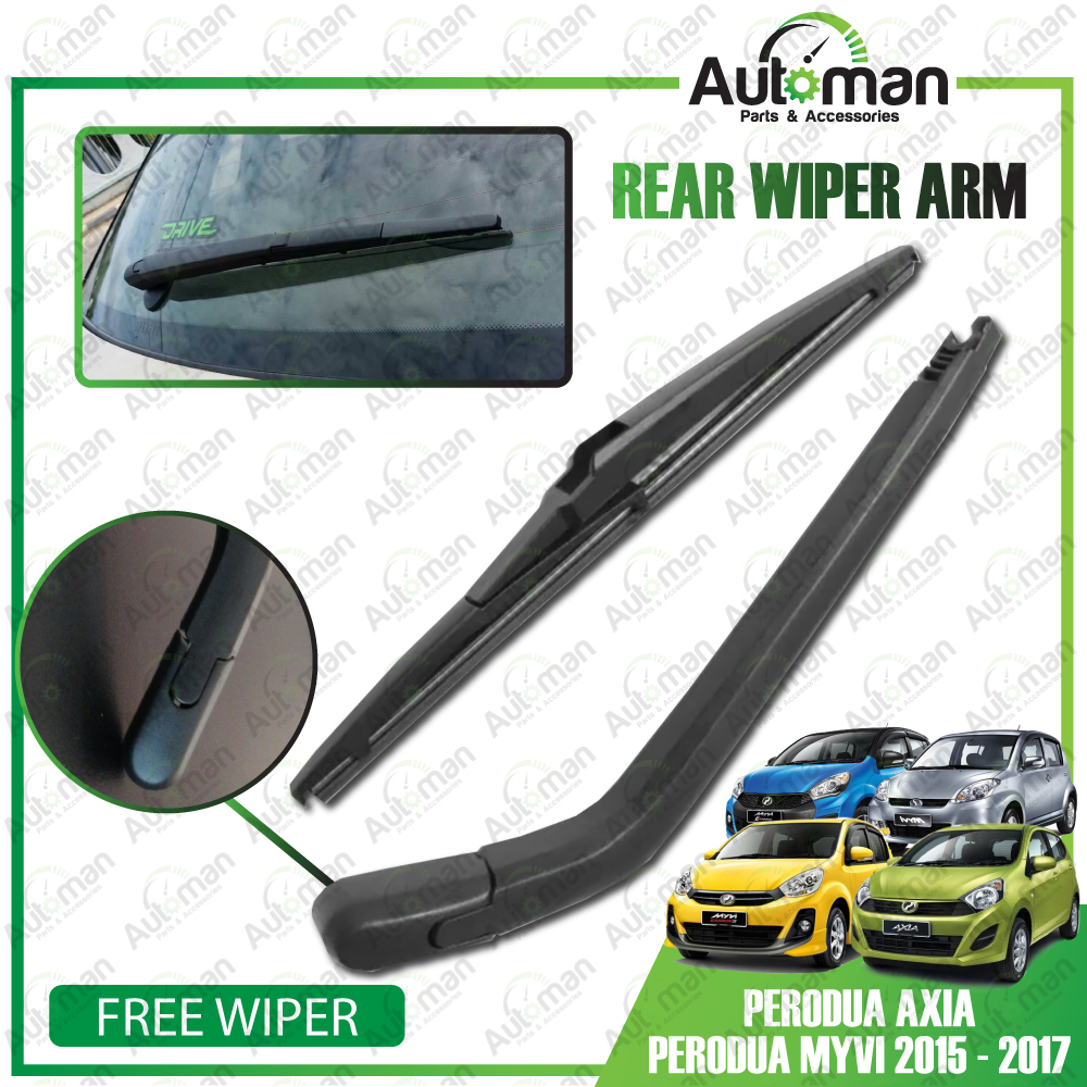 Perodua Myvi 2005 - 2017 Perodua Axia Rear Wiper Arm Complete Set with ...