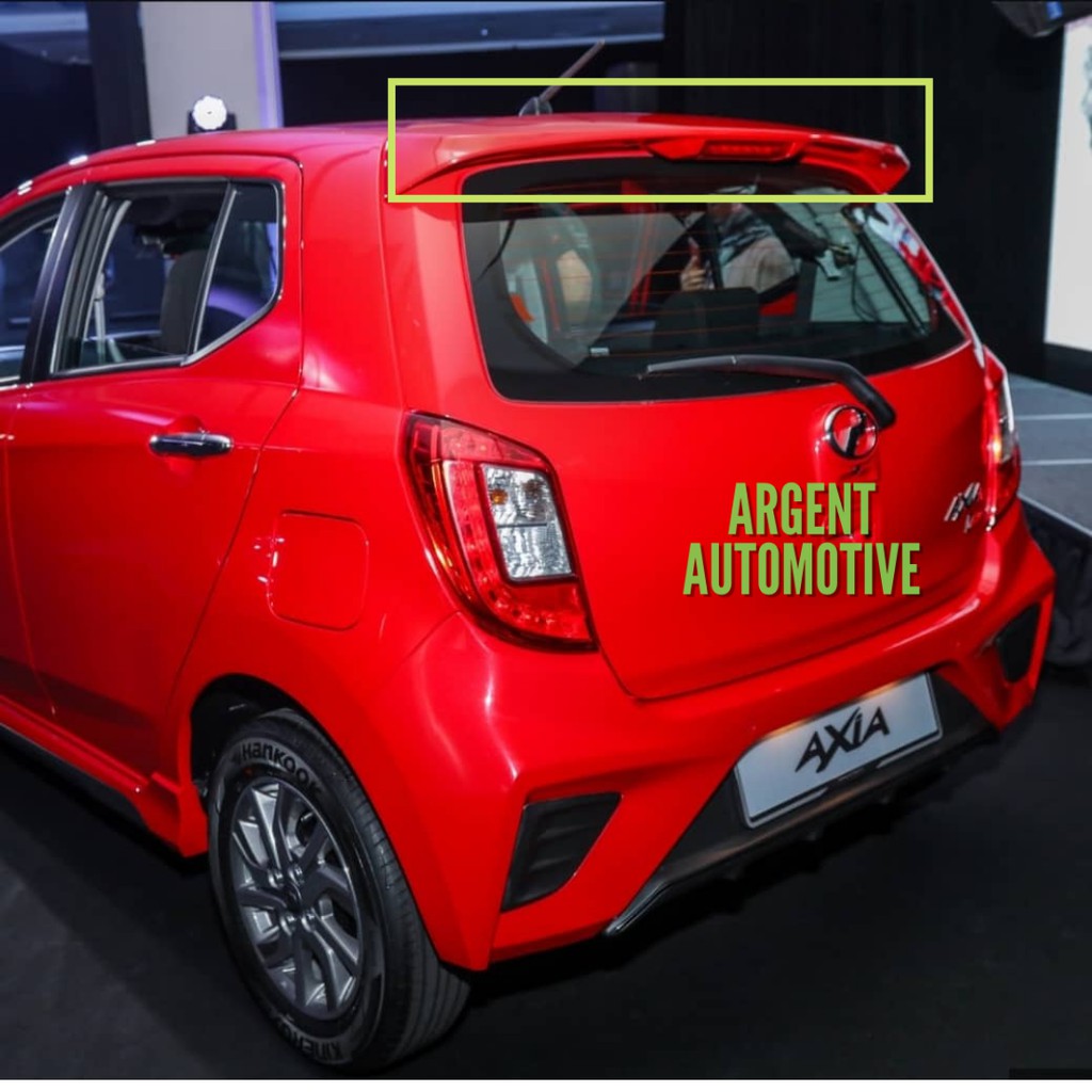 Perodua Axia 2014-2022 OEM Gear Up Rear Spoiler Include Brake Lamp With ...
