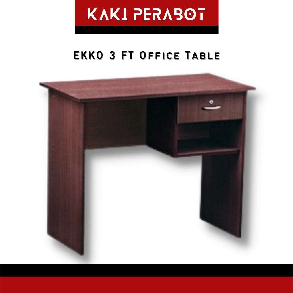 EKKO Light Cappuccino 3FT Study Table Study Desk Office Table Meja ...