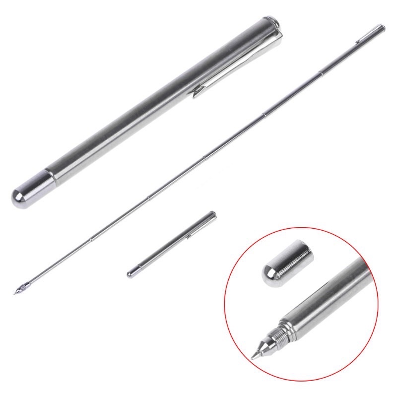 Pointer Telescopic Extendable Steel Ballpoint Pen Teaching Tool Magic ...