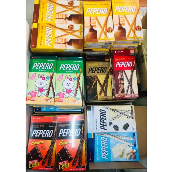 (Ready Stock) Lotte Pepero Value Box 8 Pack Inside Korea Halal Coklat ...