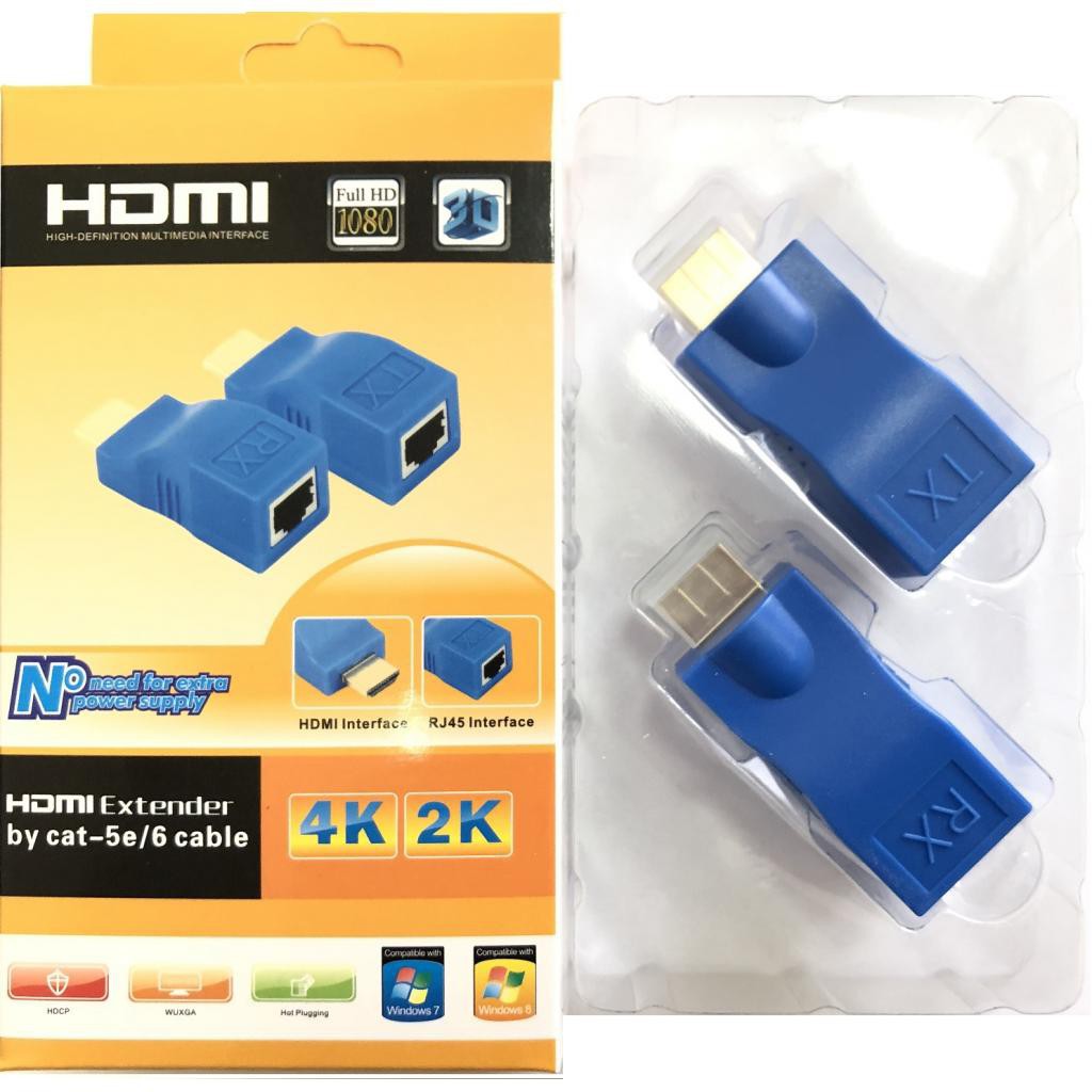 HDMI Extender 30 Meters 30M To HD Network RJ45 Amplification ...