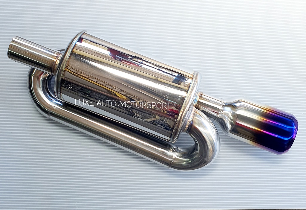 Exhaust MUGEN Twin Loop SFlow Stainless Steel Ekzos(Titanium) | Shopee ...