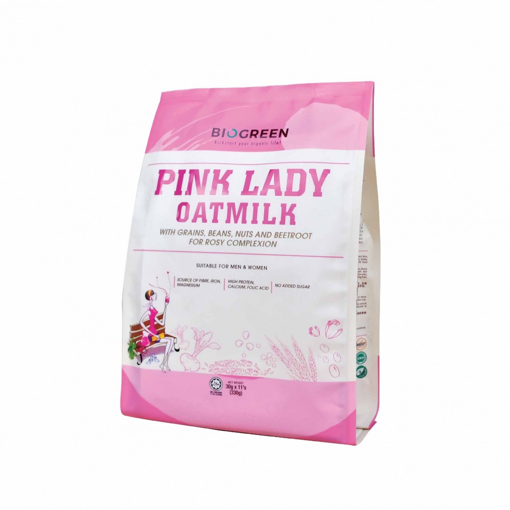 Biogreen Pink Lady Oatmilk Sachets (30g x 11) | Shopee Malaysia