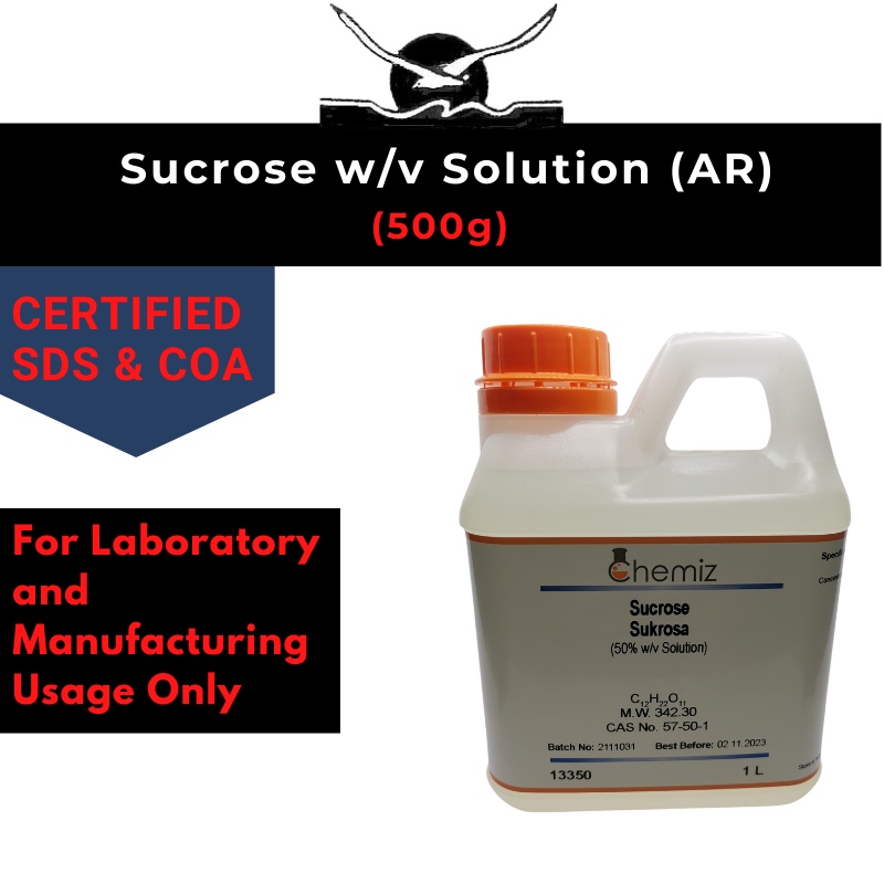 Sucrose 50% w/v Solution for testing & manufacturing(1L/btl) | Shopee ...