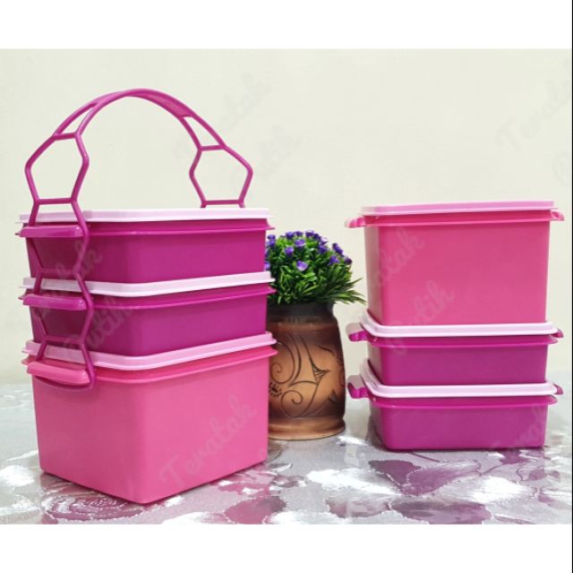 READY STOCK - TUPPERWARE - DOUBLE DEEP(1 unit 1.7L) & HALF DEEP(2 unit ...