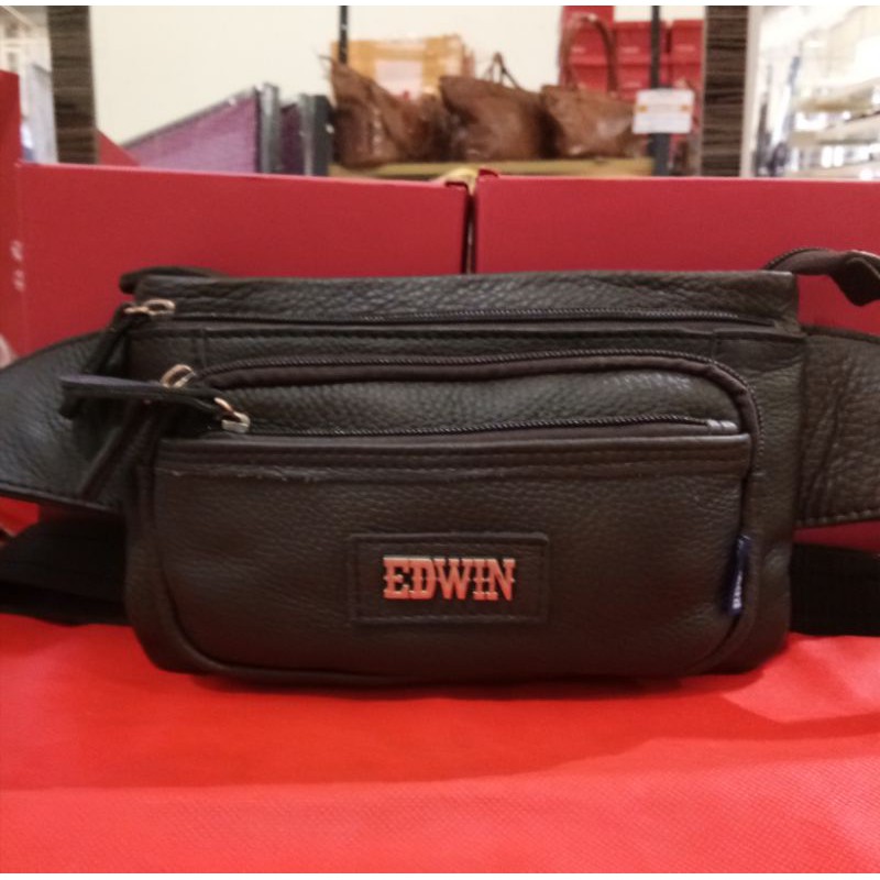 Original EDWIN Leather, Pouch Bag Leather (EESW 38411) | Shopee Malaysia