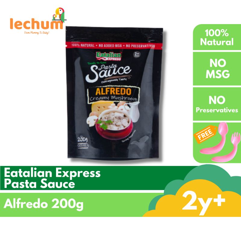 EATALIAN EXPRESS PASTA SAUCE ALFREDO CREAMY MUSHROOM Ready To Eat 200gm ...