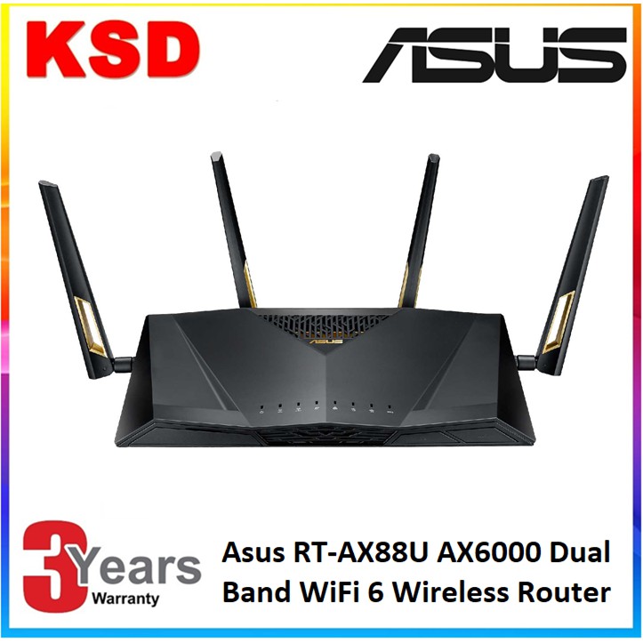 ASUS RT-AX88U AX6000 Dual Band 802.11ax WiFi Router | Shopee Malaysia