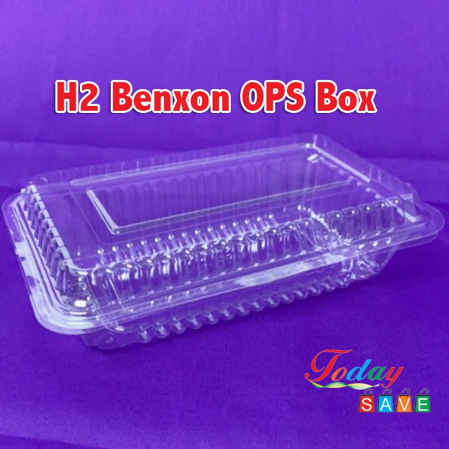 H2 BENXON OPS Box Plastic Tray Bakery Disposable Plastic Clear Food Box ...