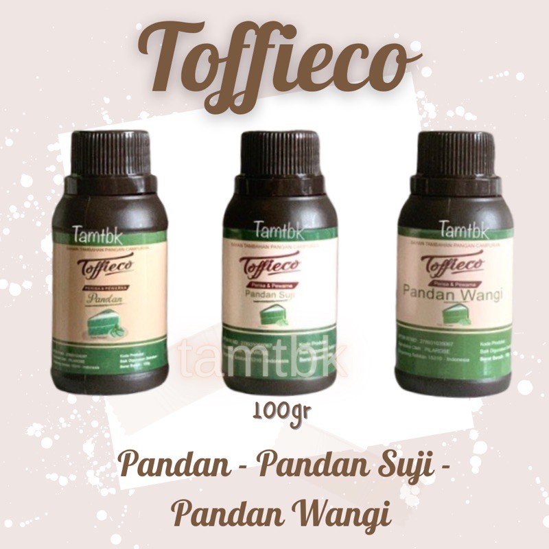 Toffieco Pandan Wangi, Pandan Suji, Pandan Perisa / Coloring 100gr ...