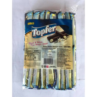 7g x 40pcs Frontier Topfer Wafer Stick [Chocolate cream Filled / Black ...