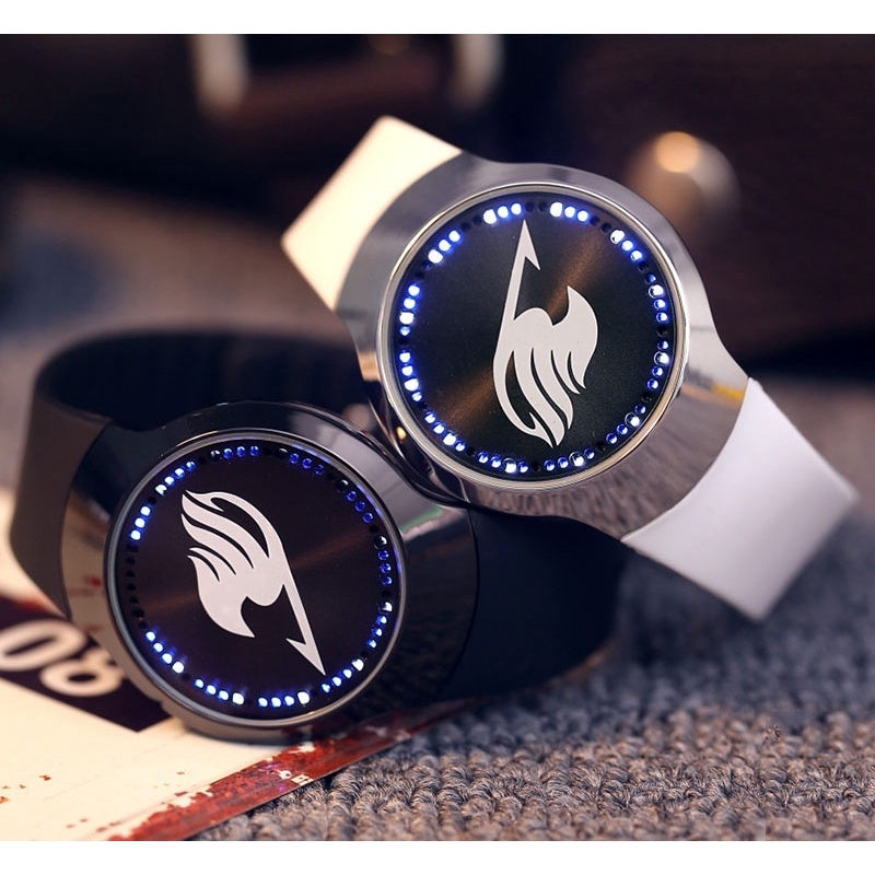 (With Box) Anime One Piece Attack on Titan Fairy Tail Naruto Watch LED ...