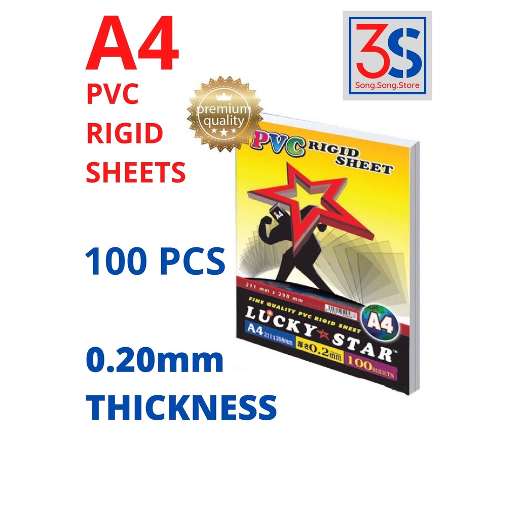 [ PVC RIGID SHEET ] A4 PVC RIGID SHEETS / PVC BINDING COVER (0.20mm ...