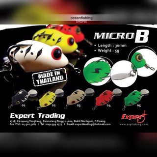 EXP MICRO B 30MM 5G SOFT FROG THAILAND FISHING LURE | Shopee Malaysia