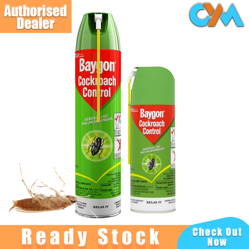 Baygon Cockroach Control 180g /380g Aerosol (AE) Racun Serangga ...