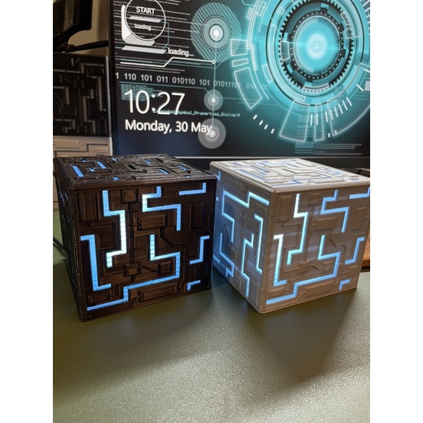 3D Printed LED Light Cube (RGB Light, Gaming Light, Table Lamp ...