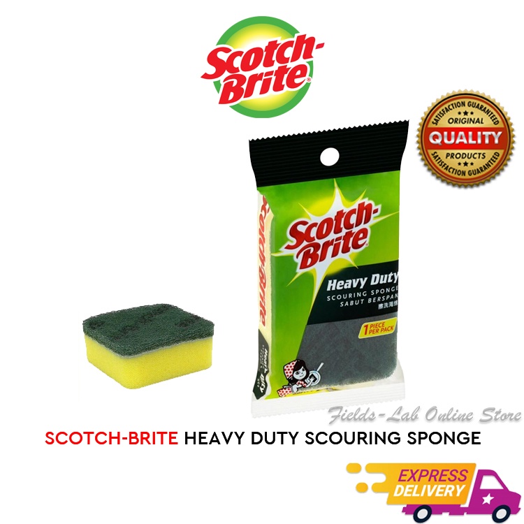 3M SCOTCH BRITE SCOURING SPONGE 1PCS DISH WASH CLEANING SPAN BASUH CUCI ...