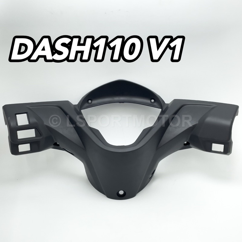 HONDA DASH110 V1 HANDLE METER COVER (MATTE BLACK) 53206-KWB-660 WAVEDASH WAVE DASH 110 OLD V1 ...