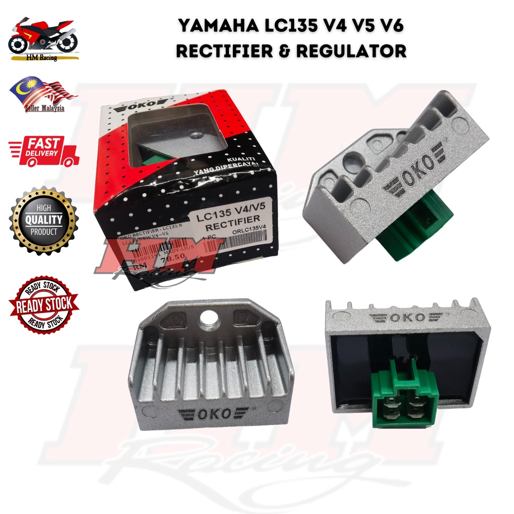 YAMAHA LC135 v4 v5 v6 v7 - RECTIFIER & REGULATOR ASSY // 135LC LC 135 NEW | Shopee Malaysia