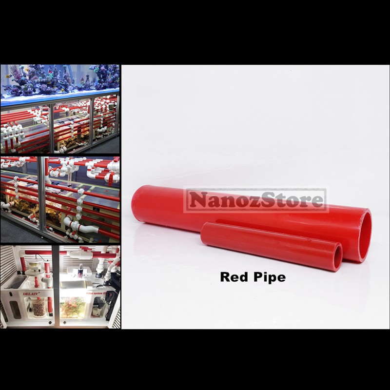 PVC Red Pipe (20mm/25mm/32mm/40mm/50mm) Aquarium Water Pump PVC Pipe ...