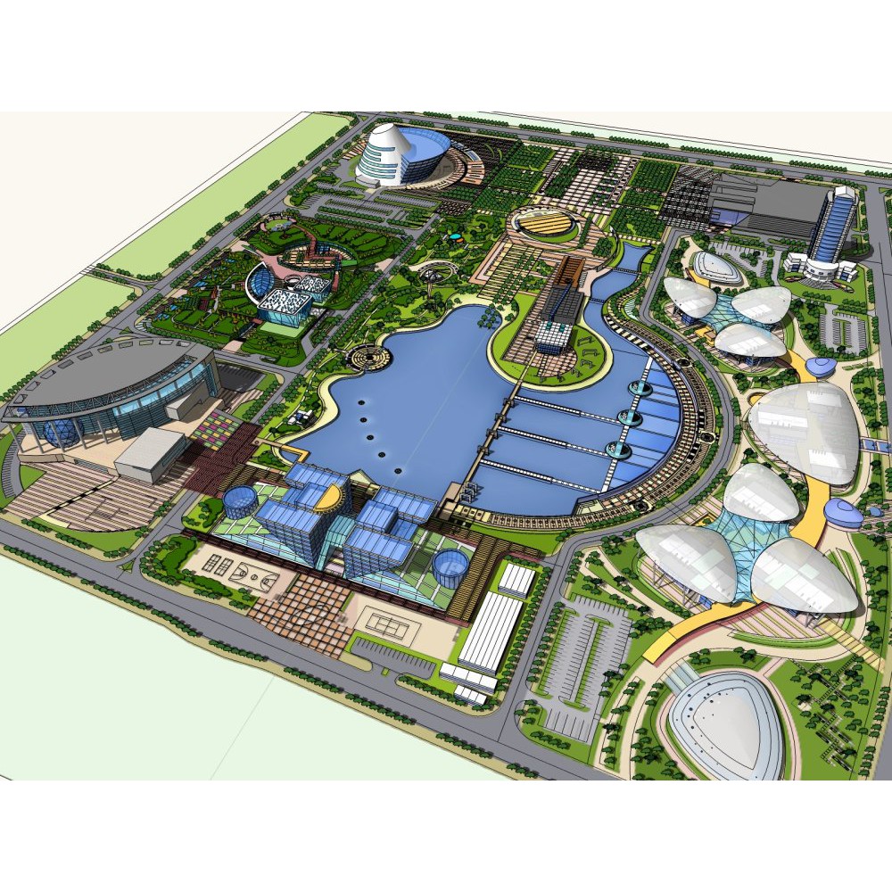 ## Water Park Master Plan ## [SketchUp 3D Model] | Shopee Malaysia