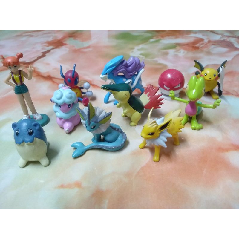 Pokemon Figure Not Ori (Misty, Ledian, Spheal, Vaporean, Jolteon ...