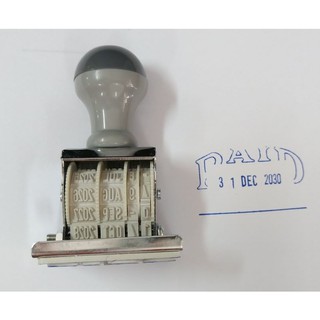 RUBBER DATE STAMP CHOP DATE/RECEIVED/PAID | Shopee Malaysia