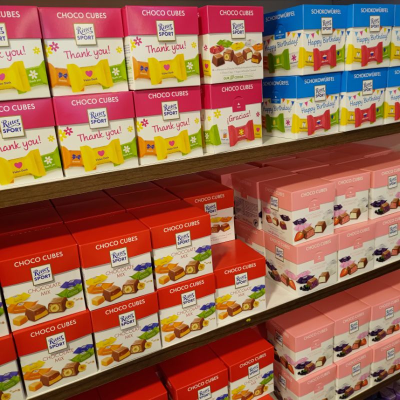 Coklat Ritter Sport Choco Cubes 176gm 22pcs | Shopee Malaysia