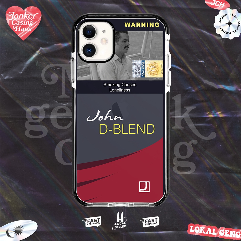 JOHN D BLEEND DESIGN ROKOK CASE BUMPER IN TREND (BLACK BORDER) IP6 ...