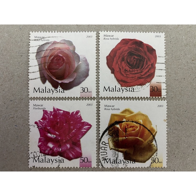{JK} Malaysia 2003 - Roses In Malaysia 4V Used | Shopee Malaysia