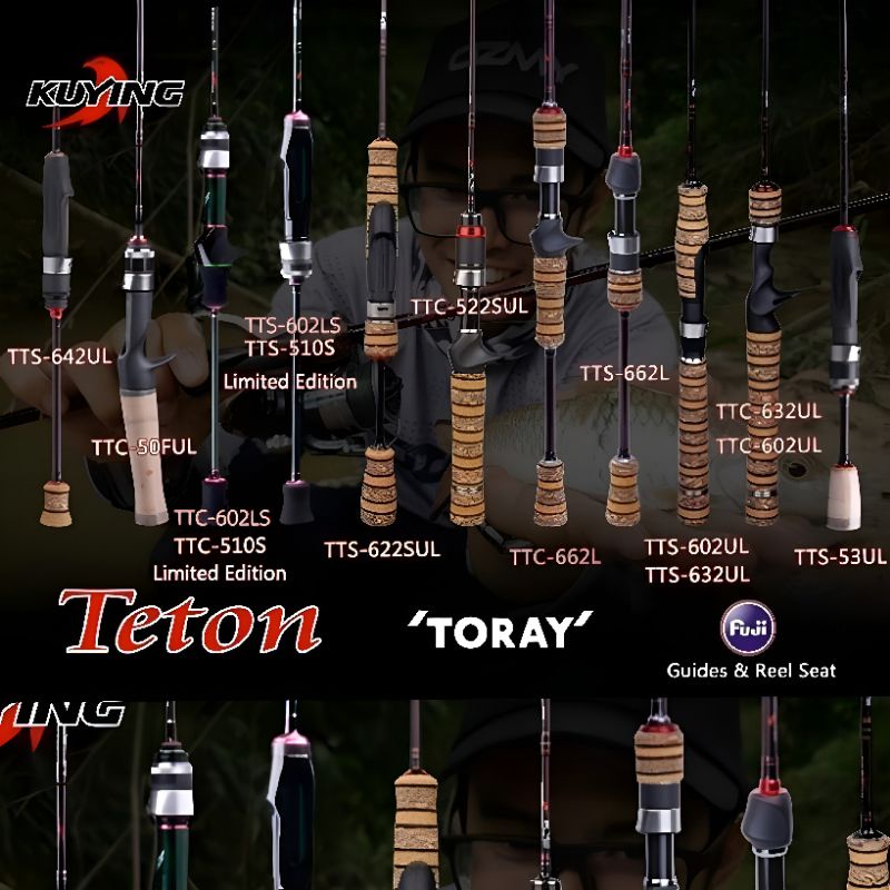 Kuying Teton spinning and bc rods | Shopee Malaysia