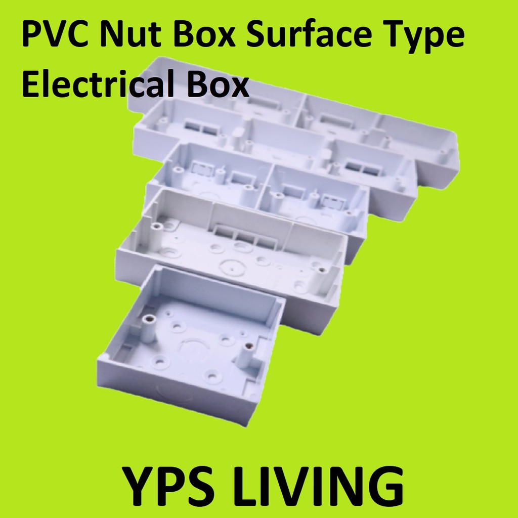 PVC NUT BOX / PVC BOX SURFACE TYPE NUT / ELECTRICAL BOX / WHITE BOX ...
