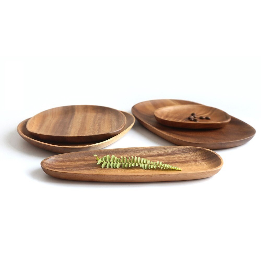 Irregular Acacia Wooden Plate / Creative Wood Plate / Pinggan Kayu ...