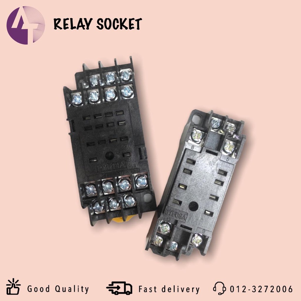 8 & 11 PIN Front Mounted Relay Base (PYF-08A & PYF14A) | Shopee Malaysia