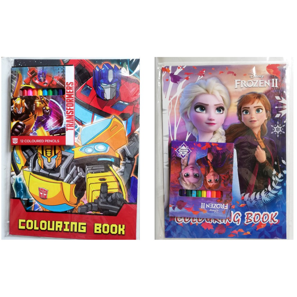 Original Disney Frozen / Transformer / Mickey Colouring Book 12 ...
