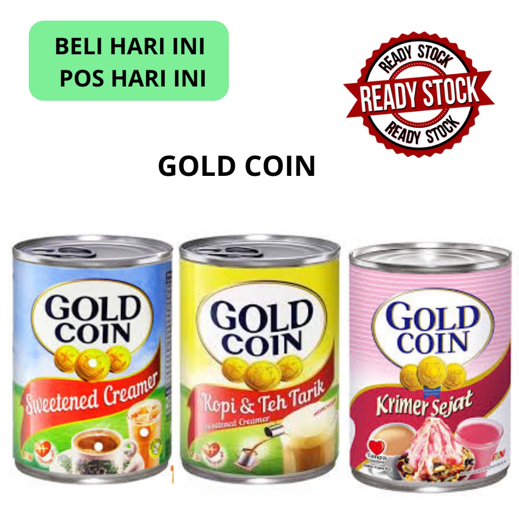 GOLD COIN -SUSU PEKAT MANIS/SWEETENED CREAMER/KRIMER MANIS-EVAPORATED ...