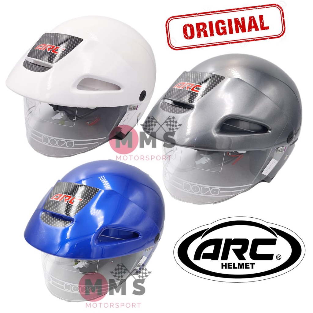 ARC AF6 Helmet Steng Half Cut 60cm Sirim Approved Blue White Grey ...