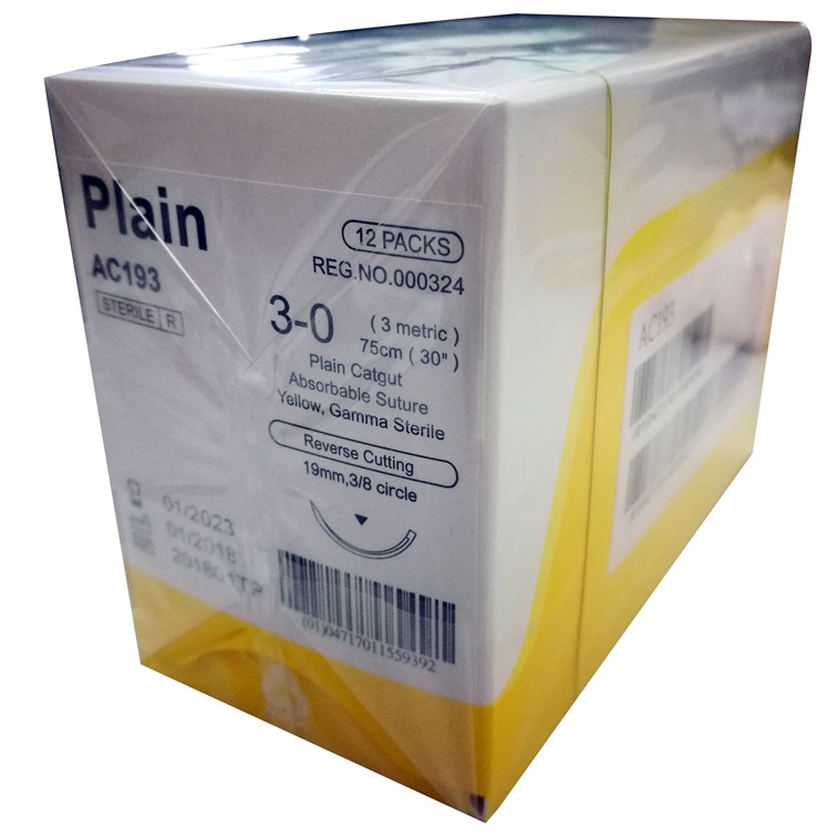 SUTURE-CATGUT-PLAIN(UNIK)-3.0 12PCS/BOX-(AC193) | Shopee Malaysia