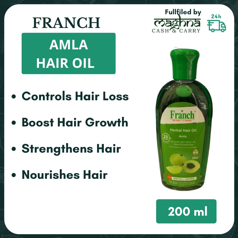 Franch Herbal Amla Hair Oil (Minyak Rambut Herba) - 1 Bottle (200 ml ...