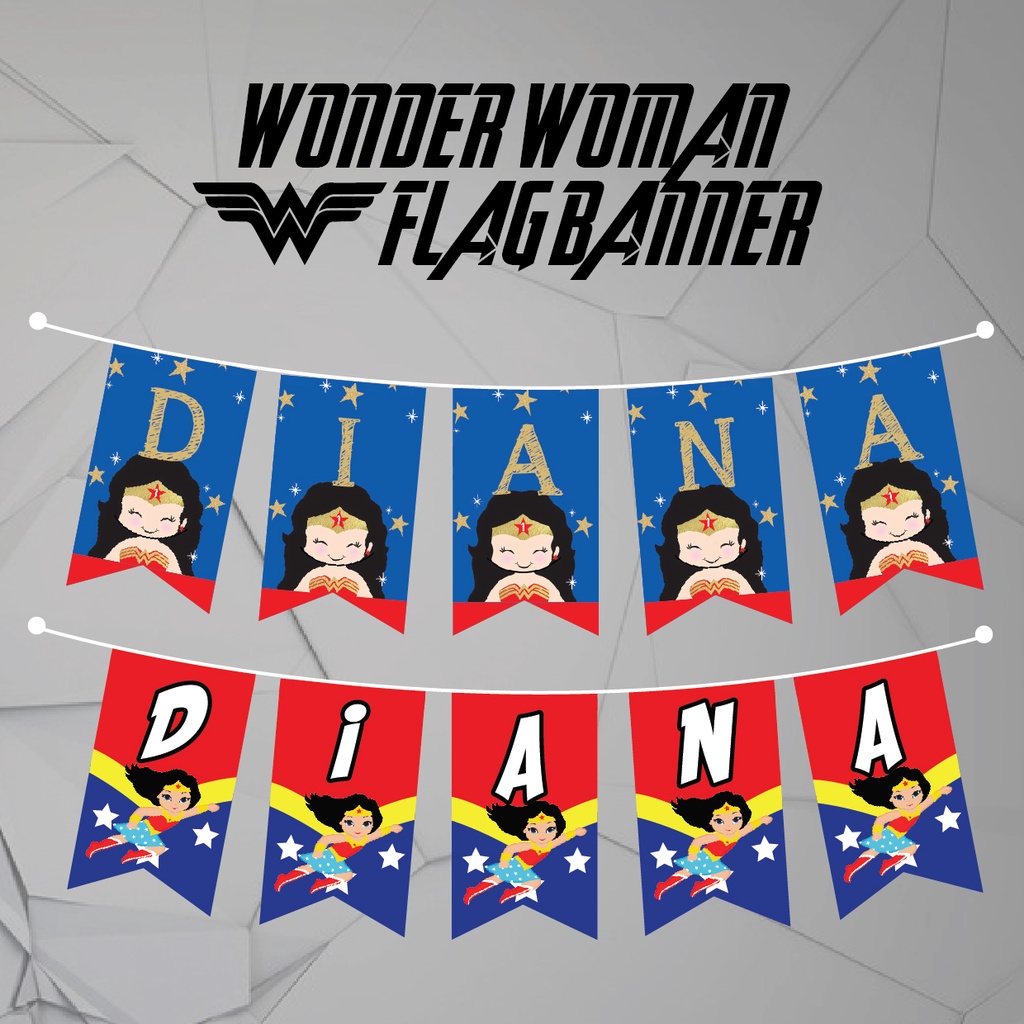 Wonder Woman Flag Banner | Shopee Malaysia