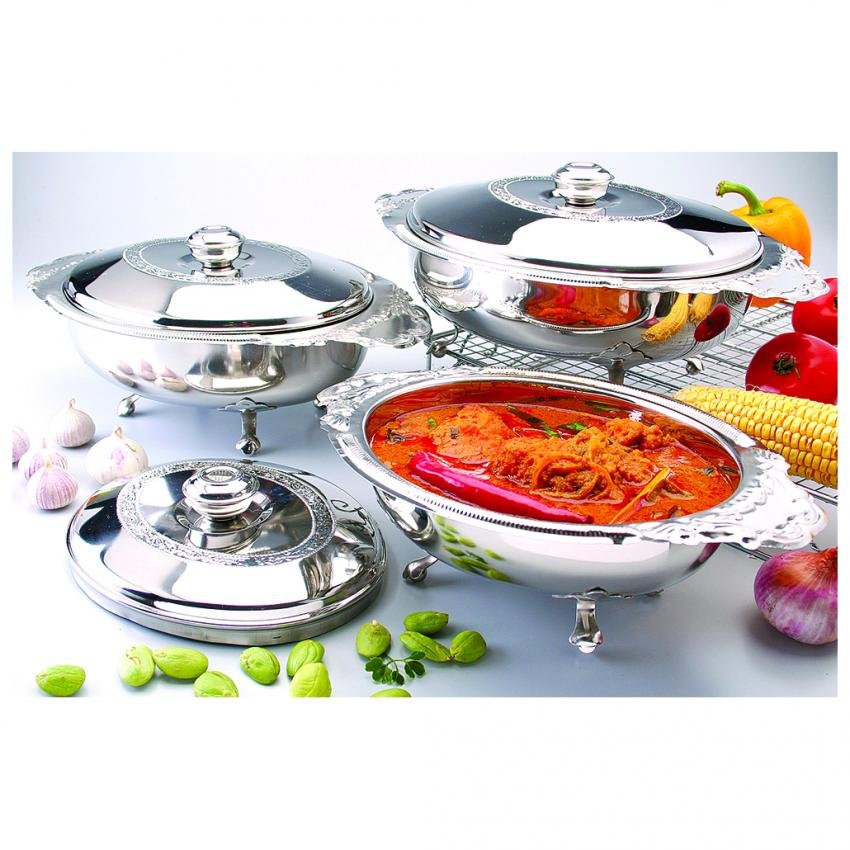 STAINLESS STEEL CURRY POT DOLPHIN DISH 6 PC SET | Shopee Malaysia