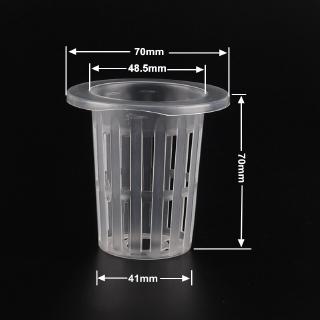 Net Cup 48mm 50pcs Aquaponics Hydroponics Net Pot Mesh Basket Planting ...