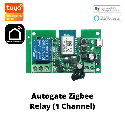 Auto Gate Zigbee Relay 1 Channel, DIY, Works with Amazon Alexa, Google ...