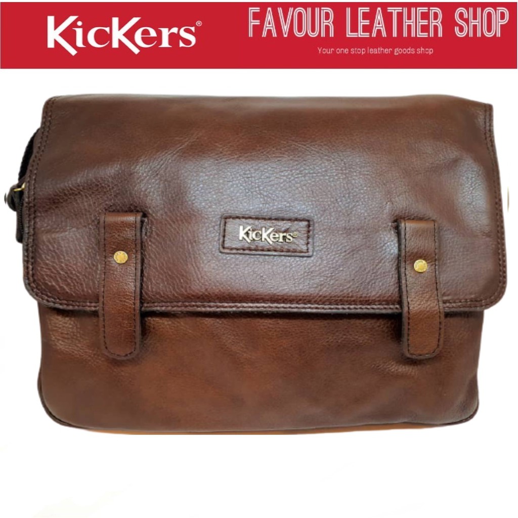 Kickers Genuine Leather Sling Bag (KIC-S-78176) | Shopee Malaysia